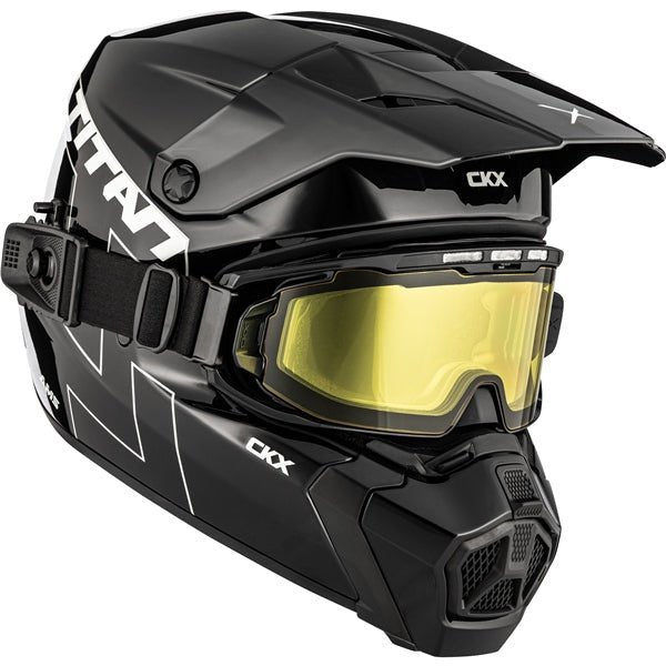 CKX AMS TITAN HELMET DL SOLID BK GLOSS | DRIVEN Canada's Powersports