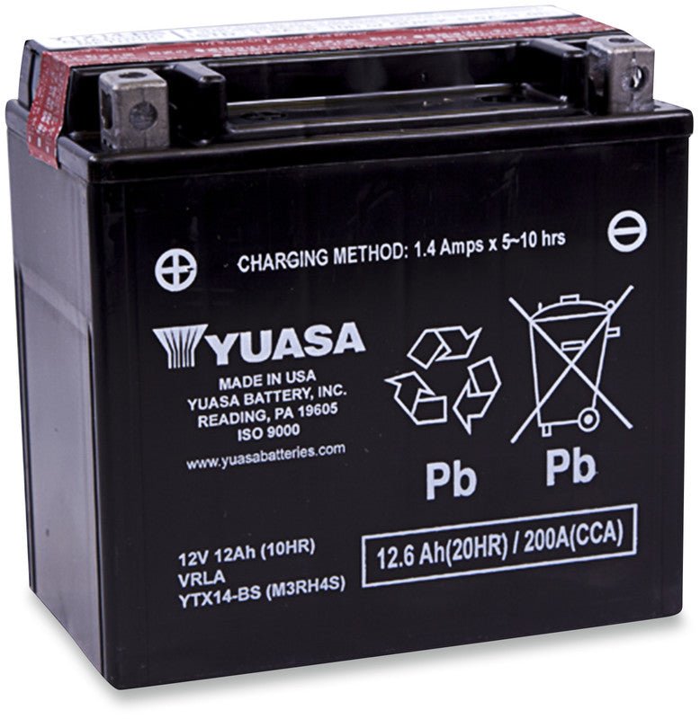 YUASA YTX14-BS MAINTENANCE FREE 12V BATTERY (YUAM3RH4S) | DRIVEN Canada ...